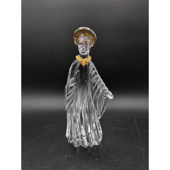 Gorham | Holiday | Vintage Gorham Crystal Nativity With Gold Tone ...